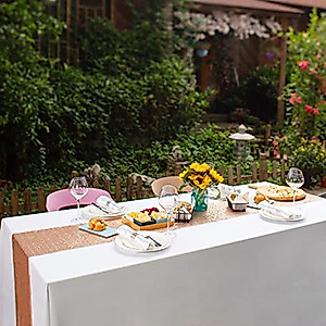 Rose Gold Glitter Sequin Table Runner 12x72 inch for Sparkling Your Party Home Table Docorations Happy Birthday Wedding Bridal Shower Baby Shower