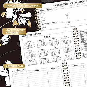 2023-2024 Planner - Weekly Monthly Planner from July 2023 - June 2024, 8" x 10" Calendar Planner with To Do List, Floral Cover with Twin-Wire Binding