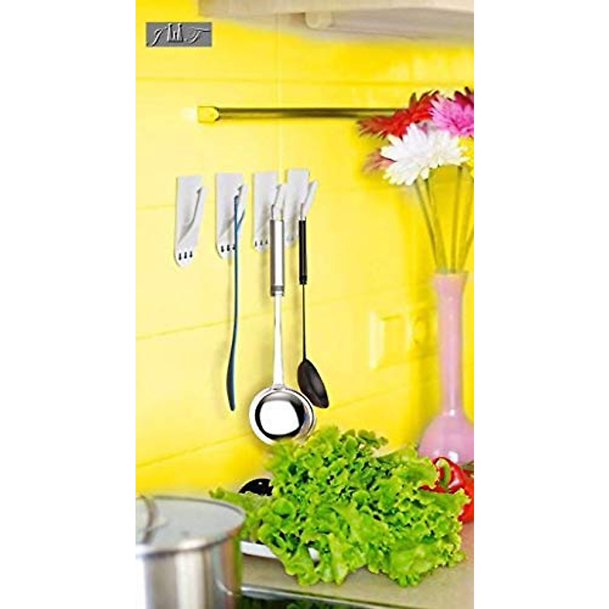 Mini Oval Reusable Stick on Wall Adhesive Heavy Duty Utility Hooks (15 Pack)