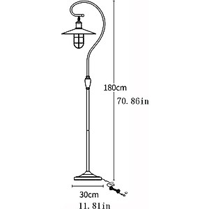 ANIIC Floor Lamps for Living Room Modern Industrial Floor Lamp for Living Rooms Bedroom Rustic Reading Standing Lamp Standing Indoor Pole Lamp Standing Lamp
