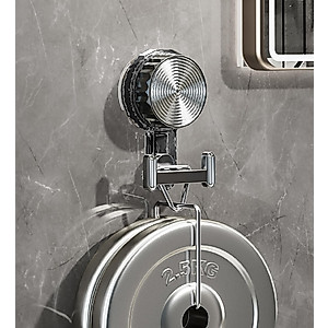 BTHERG Suction Cup (3 Sets) Hooks, Bright Suction Cup Hooks, Small Removable Suction Cup Hooks for Shower Room Glass Doors Window Kitchens up to 11 LBS of Smooth Surfaces