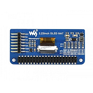 XYGStudy 2.23 inch OLED Display HAT for Raspberry Pi 2B/3B/4B/Zero/Zero W Jetson Nano 128×32 Pixels SPI/I2C Interface