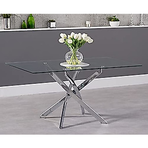 Fab Glass and Mirror Clear Tempered Top 24"x48" Rectangle 1/2" Thick with Flat Edge Radius Corner Replacement Dining, Coffee, Patio Table, Tabletop Protectors by Fab Glass, 24" X 48"