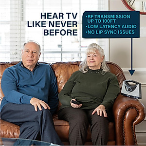 SEREONIC PRO Soundbox: Top-Grade Wireless TV Speakers for Smart TV, Optimal TV Speaker, Prime Wireless Speakers for TV, Enhancing Speakers for TV Sound for Hard of Hearing (Black)