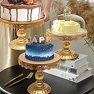 Gold Cake Stand Set Cupcake Holder for Dessert Cake Table Decor