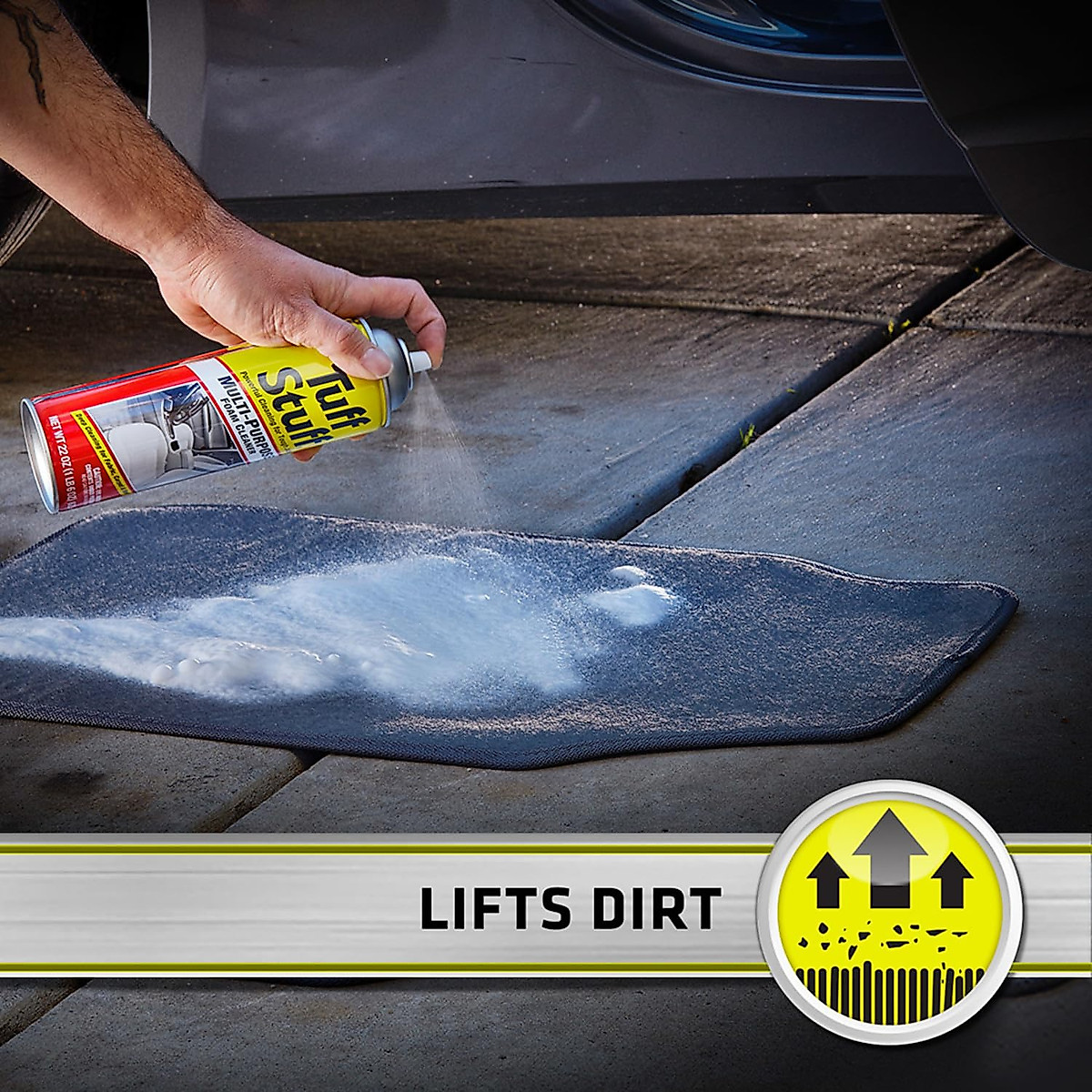 Tuff Stuff Multi-Purpose Foam Cleaner, Use on Car Interior, Furniture, Carpet, 22 Oz Each