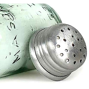 Set of 2 Glass Mason Jar Salt and Pepper Shakers