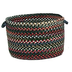 Colonial Mills Chestnut Knoll Utility Basket, 18 by 12-Inch, Thyme Green