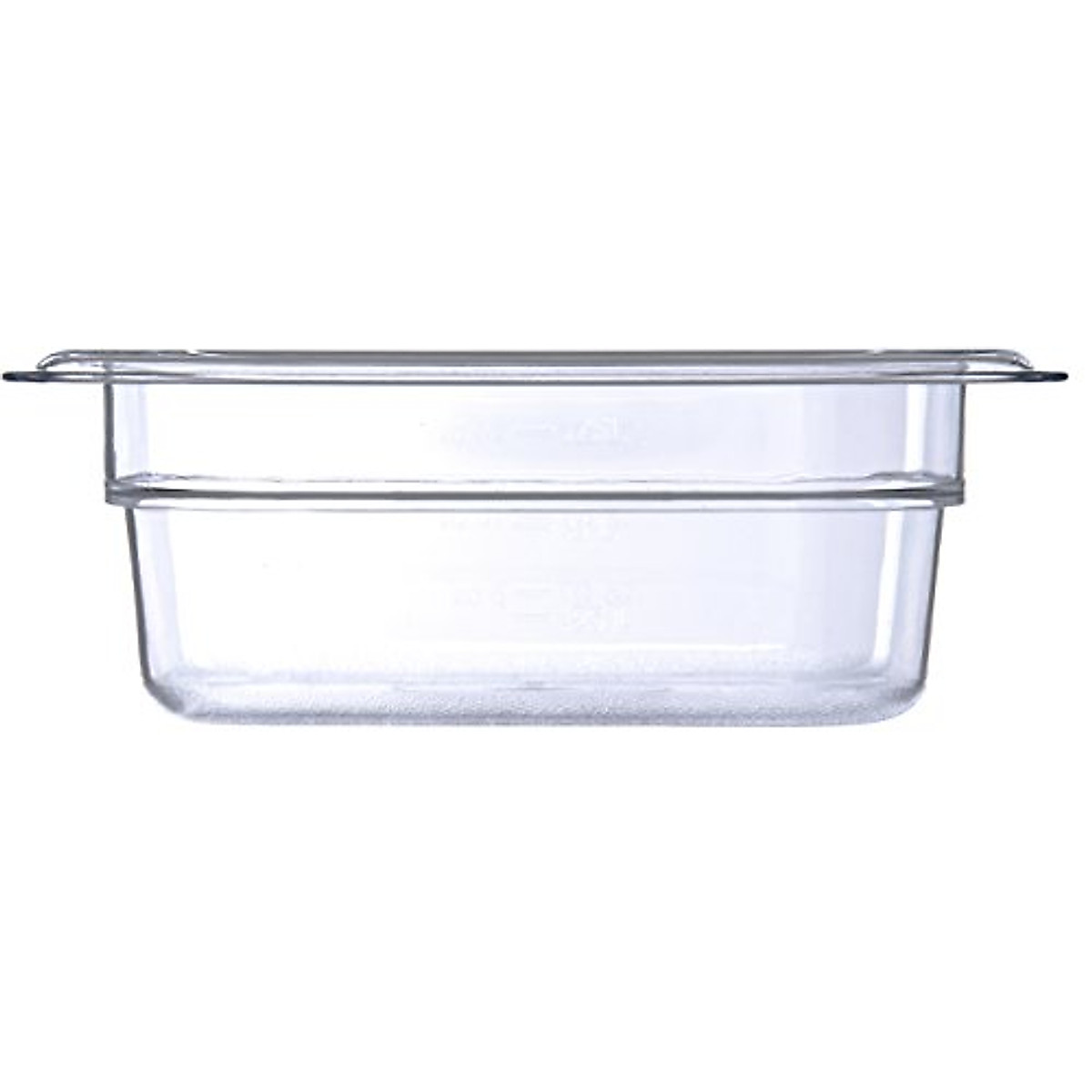 Carlisle FoodService Products 3068307 Plastic Food Pan, 1/6 Size, 2.5 Inches Deep, Clear