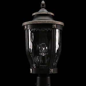 Home Decorators Collection McCarthy 1-Light Bronze Outdoor Post Mount