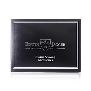 Edwin Jagger RN116 Porcelain Shaving Bowl for Men for Shaving Soap or Shaving Cream (Black)