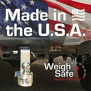 Adjustable Trailer Hitch, Adjustable Ball Mount, Truck Ball Hitch, Aluminum Trailer Tow Hitch w/Built in Scale for Anti Sway, 12,500 lbs GTW - Weigh Safe