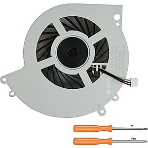 Rinbers® Internal CPU GPU Cooling Cooler Fan Replacement Part for Sony Playstation 4 PS4 CUH-1200 CUH-1215A CUH-1215B CUH-12XX CUH-1200AB01 CUH-1200AB02 Console 500GB KSB0912HE with Tool Kit