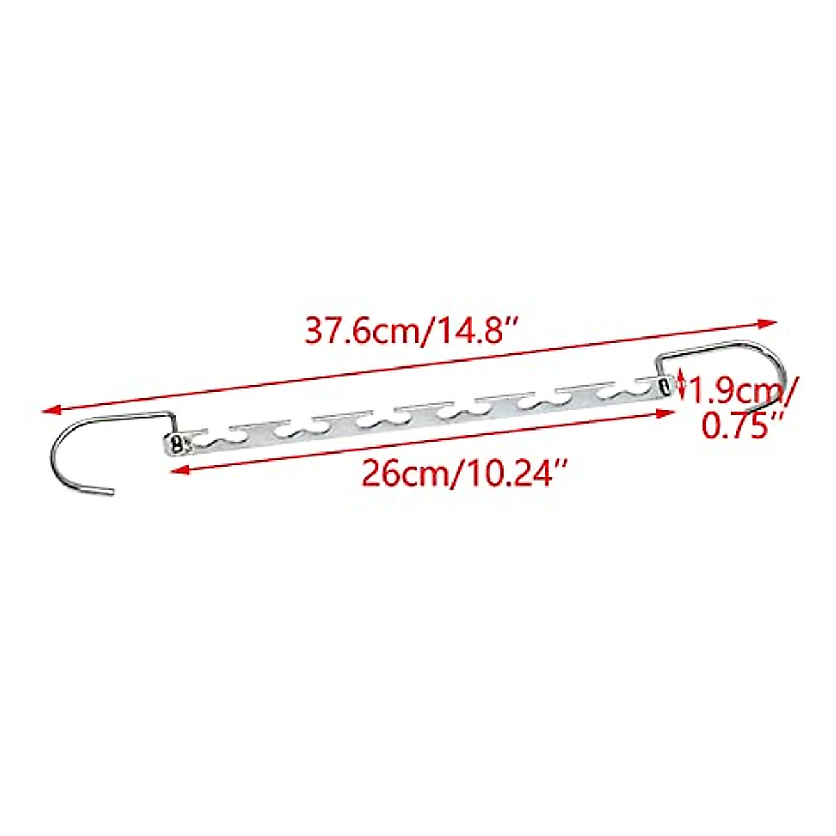 2Pcs Magic Stacking Wardrobe Hanger Clothes Multi Use Folding Metal Drying Rack Hanging Chain to Save and Organize Closet Space Organizer Bedroom Drying Hanger