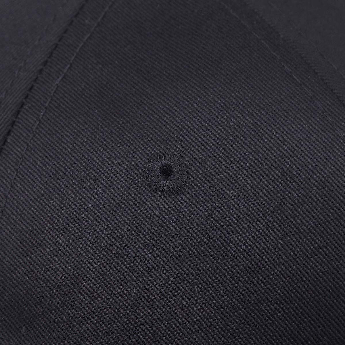 Sportmusies Ajustable Extra Long Bill Baseball Cap Men Women 100% Cotton Visor Hat Black