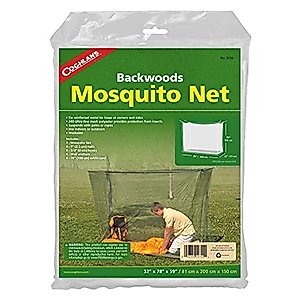 Coghlan's Single Wide Rectangular Mosquito Net, Green, Single Wide / 240-mesh & 9640 32x78 Mosquito Bed Net, Multicolor, Single Wide / 180-mesh
