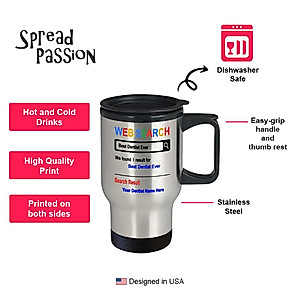 SpreadPassion Personalized Dentist Travel Mug, Custom Dentist Insulated Tumbler, Custom gift for Dentist, Dentist Coffee Travel Mug, Custom Dent
