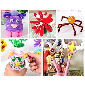 Macaron Mixed Color Pipe Cleaners Craft 500 PCS Chenille Stems Assorted Colors 6MM x 12 INCH Twistable Stems for Children’s Crafts and Arts Bendable Sculpting Sticks