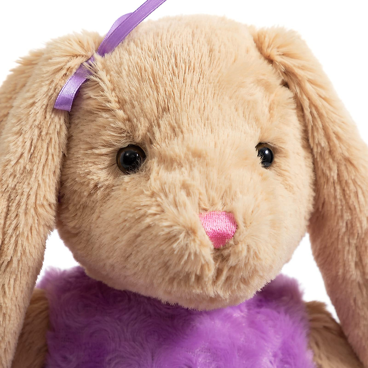 HollyHOME Ballet Bunny Stuffed Animal Plush Rabbit in Gauzy Dress Cute Easter Bunny Doll for Kids 21 inch Purple