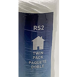 OMNIFilter RS-2 Standard Omni RS 2 Whole House Replacement Under Sink Water Filter RS2 Twin Pack (Package of 2 Filters) RS2 Sediment Water Filter Replacement String Wound Water Filter