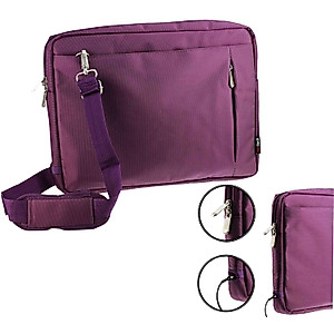 Navitech Purple Sleek Water Resistant Travel Bag - Compatible with ASUS ProArt Studiobook 16 3D OLED (H7604) 16"
