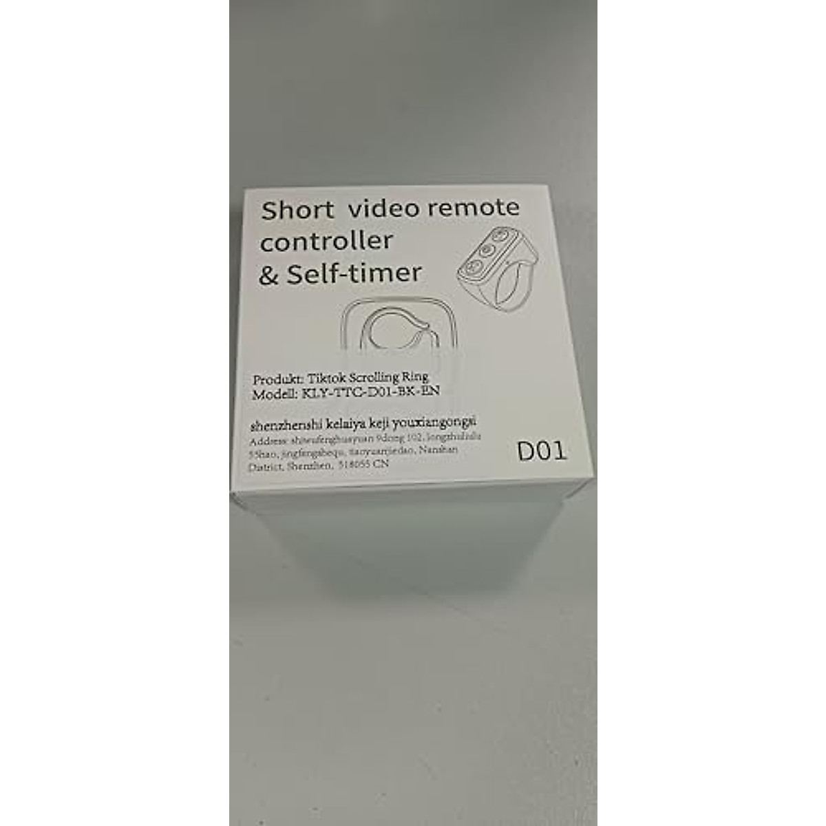 TIK Tok Bluetooth Remote Control, Tiktok Wireless Scrolling Control Page Turner Rechargeable with Ring Design and Charging Case Compatible with iOS/Android