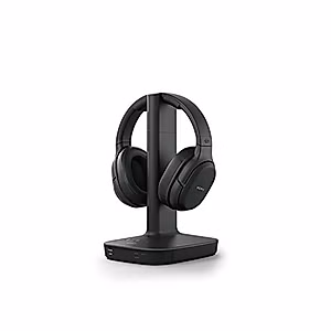Sony L600 Wireless Digital Surround Dolby Audio Sound Overhead Headphones for Watching TV (WH-L600), Black, 2.1