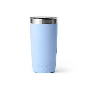 YETI Rambler 10 oz Tumbler, Stainless Steel, Vacuum Insulated with MagSlider Lid, Big Sky Blue