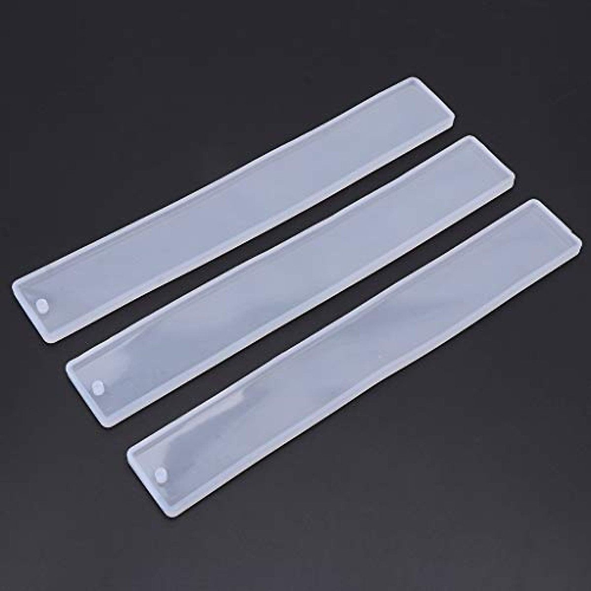 Rhfemd Novelty 1 Set Rectangular Silicone Bookmark Mold DIY Bookmark Mould Epoxy Resin Jewelry Making Craft Material Tool Set