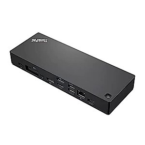Lenovo 40B00135US Thunderbolt 4 ThinkPad Universal Dock 8K Display Support Up to 100W Power Delivery