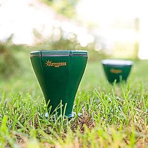 Sunnydaze Spiral Ultrasonic Solar Mole Repellent Stakes - 3 Working Modes - Easy to Install - Child and Pet Safe - 2-Pack