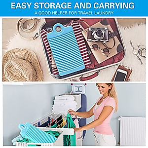 MAOYE Plastic Mini Washboard Washing Board for Kids Shirts Clean Laundry Lime Washboard for Laundry (blue)
