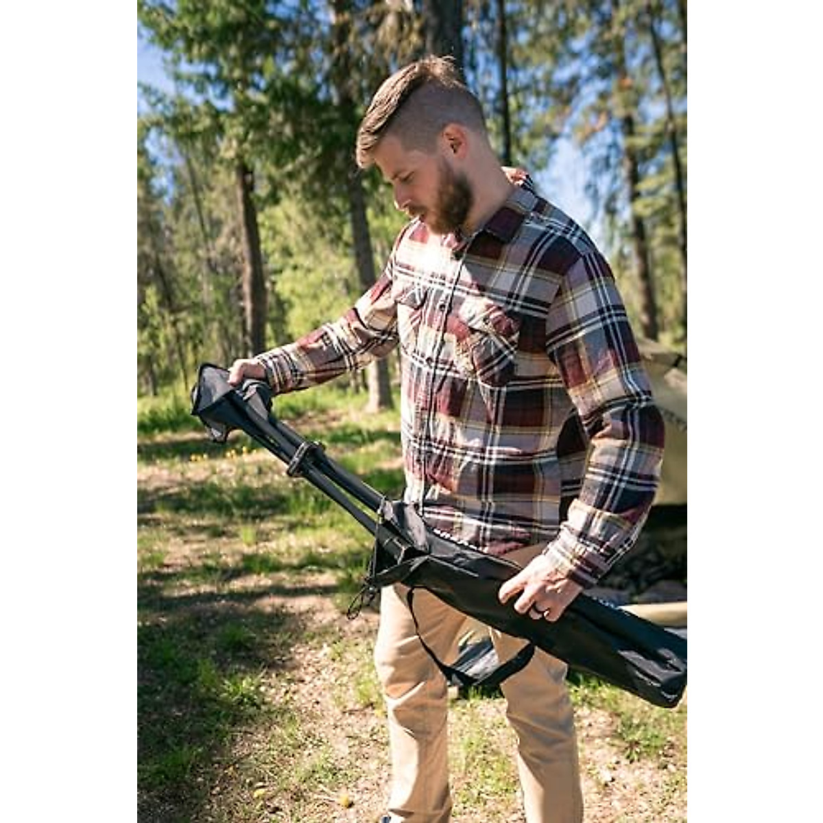 Stansport Apex Fold-Up Stool (G-140), Multicolored