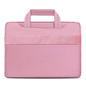 iBenzer Laptop Sleeve Bag for MacBook Air/Pro 13 13.3 14 inch, Carrying Case for 13 in Surface/HP/Dell/Lenovo Chromebook, Laptop Cover for M1 M2 Mac Air/Pro 13"-14”, Rose Quartz, BG13-RQ