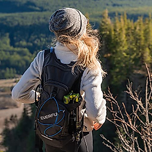 EVERFUN 18L Hydration Backpack with Free 2L Water Bladder BPA Free Lightweight Insulation Hiking Pack Tactical Backpack Women Men Hydration Day Rucksack for Cycling, Climbing, Camping, Hiking, Black