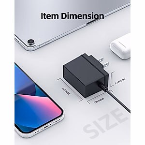 DC 5V 2A Power Cord Supply 10W AC/DC Charger Fit for Bluetooth Speaker, Baby Monitor, Graco Swing, Tablet, Camera and More DC 5v Devices Adapter Multi Tips Switching 5 Volt 2 Amp DC/5V Replacement