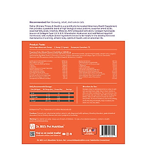 Dr. Bill’s Feline Ultimate Fitness & Health | Cat Multivitamin Supplement Powder for All Ages | For Wellness, Joint Health, Weight Control | Vitamins B1, B6, B12, D3, Omega 3s, Collagen, Biotin & More