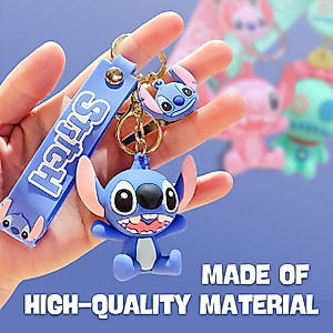 3PCS Murine And Angel Keychain Cartoon Key Chains for Kids Girls Boys Couple Keychain for Keys Backpack Bag Phone Keychain Gift for Birthday Christmas New Year