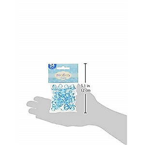 Amscan Blue Pacifier Baby Shower Favor Charms 24ct