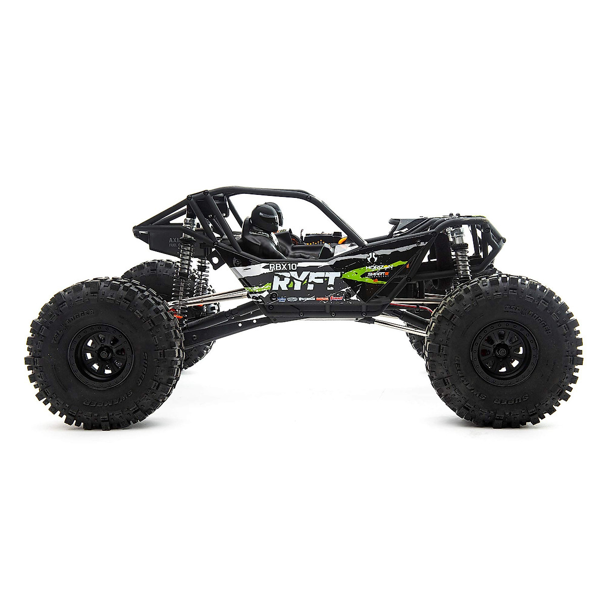 Axial RC Truck 1/10 RBX10 Ryft 4WD Brushless Rock Bouncer RTR (Battery and Charger Not Included), Black, AXI03005T2