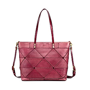 OLD TREND Genuine Leather Prism Tote Bag (Lilac)