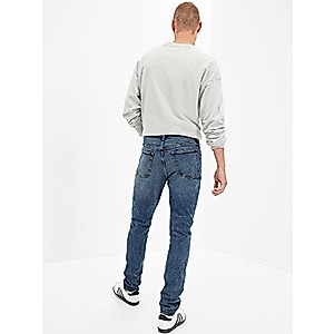 GAP Mens Skinny Fit Jeans, Medium Destroy, 38W x 32L US