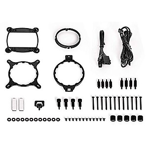 Thermaltake Floe DX 360mm, Dual Ring LED, 16.8 Million Color Software Enabled (TT RGB Plus/Alexa/Razer Chroma), AMD (AM5/AM4)/Intel (LGA 2066/1200), AIO CPU Liquid Cooler CL-W256-PL12SW-B