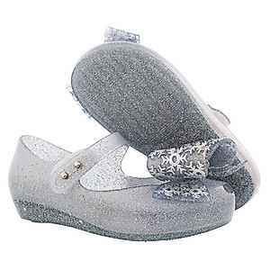 mini melissa Girl's Ultragirl Flower II BB (Toddler/Little Kid) Purple Clear 5 Toddler M