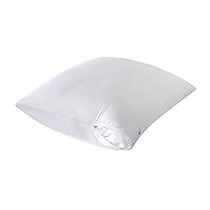 4 Pack Waterproof Down Feather Proof Pillow Protectors with Zipper Queen Size Set of 4 Protective Covers for 20x30 20x28 Bed Pillows