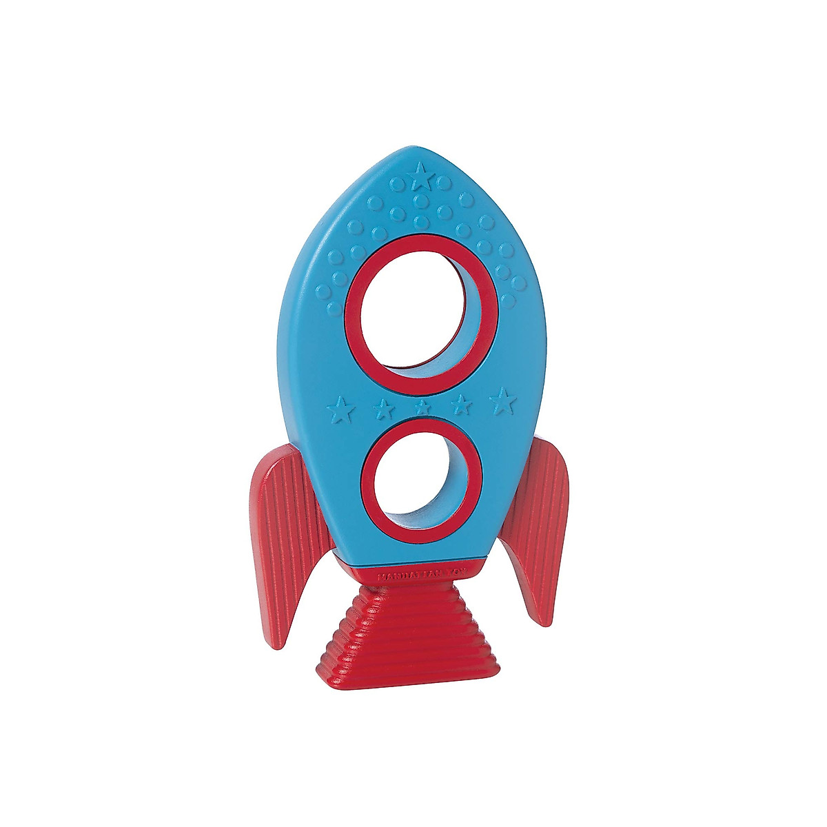 Manhattan Toy Space Themed Rocket Silicone Teether