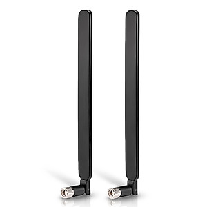 Bingfu SMA Male 4g LTE Antenna 6dBi (2-Pack) Compatible with Verizon AT&T T-Mobile Sprint 4G LTE Wireless Router CPE Hotspot IoT Gateway Modem Cellular Trail Camera