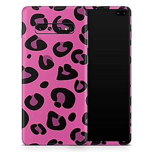 DesignSkinz Pink Vector Cheetah Print Protective Vinyl Decal Wrap Skin Cover Compatible with The Samsung Galaxy S20 (Screen Trim & Back Glass Skin)