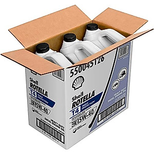 Shell Rotella T4 Triple Protection Conventional 15W-40 Diesel Engine Oil (1-Gallon, Case of 3)