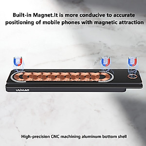 Magnetic Wireless Charging Pad Multiple Devices-Uumao 40W 5-in-1 Wireless Charger mat-for iPhone13/12/AirPods and Apple Watch UItra,for All Wireless Charging Phones (with Adapter)